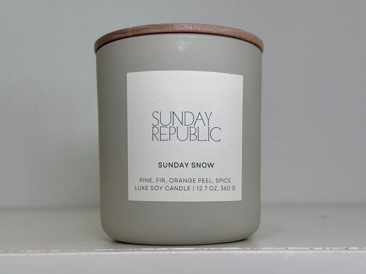 Sunday Snow Candle – Sunday Republic